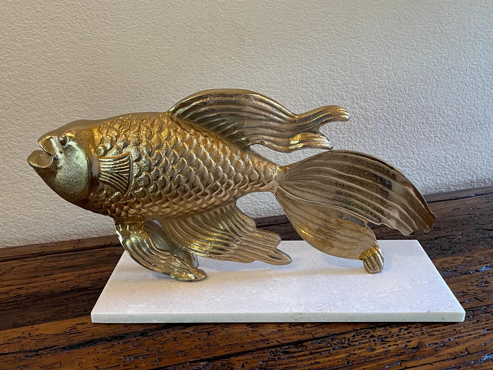 Gold Fish Statue – Simply Distinctive Concepts